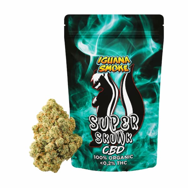 Super Skunk CBD Buds – Iguana Smoke | 15 % CBD Hybrid