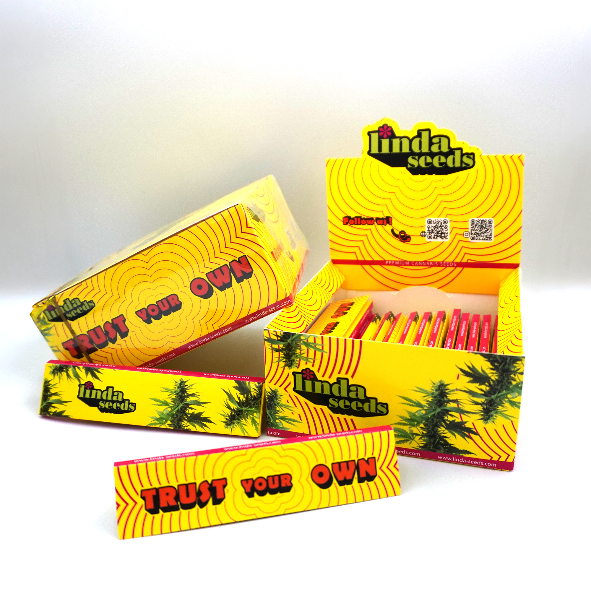 Feuilles Linda Seeds Slim Marron King Size – Naturelles